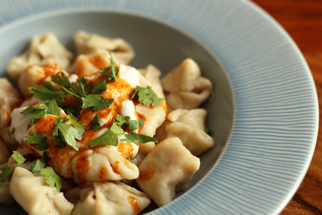 Manti - tyrkisk ravioli - Piskeriset på Eventyr