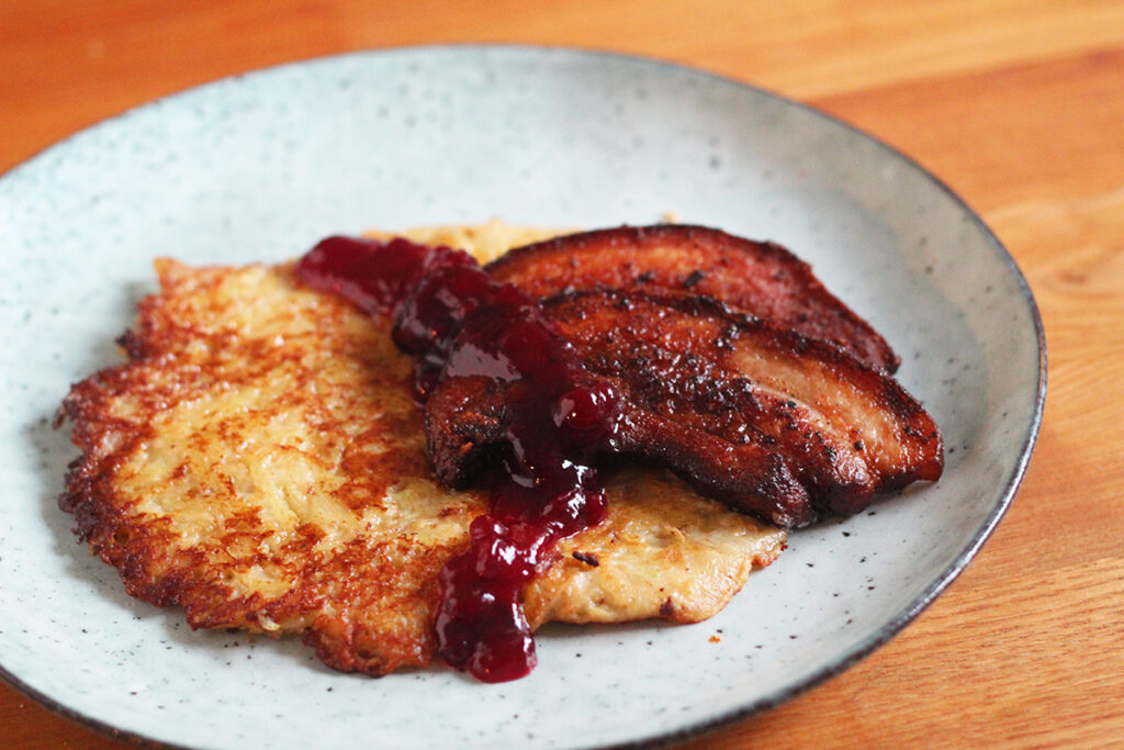 Raggmunk med bacon - Piskeriset på Eventyr